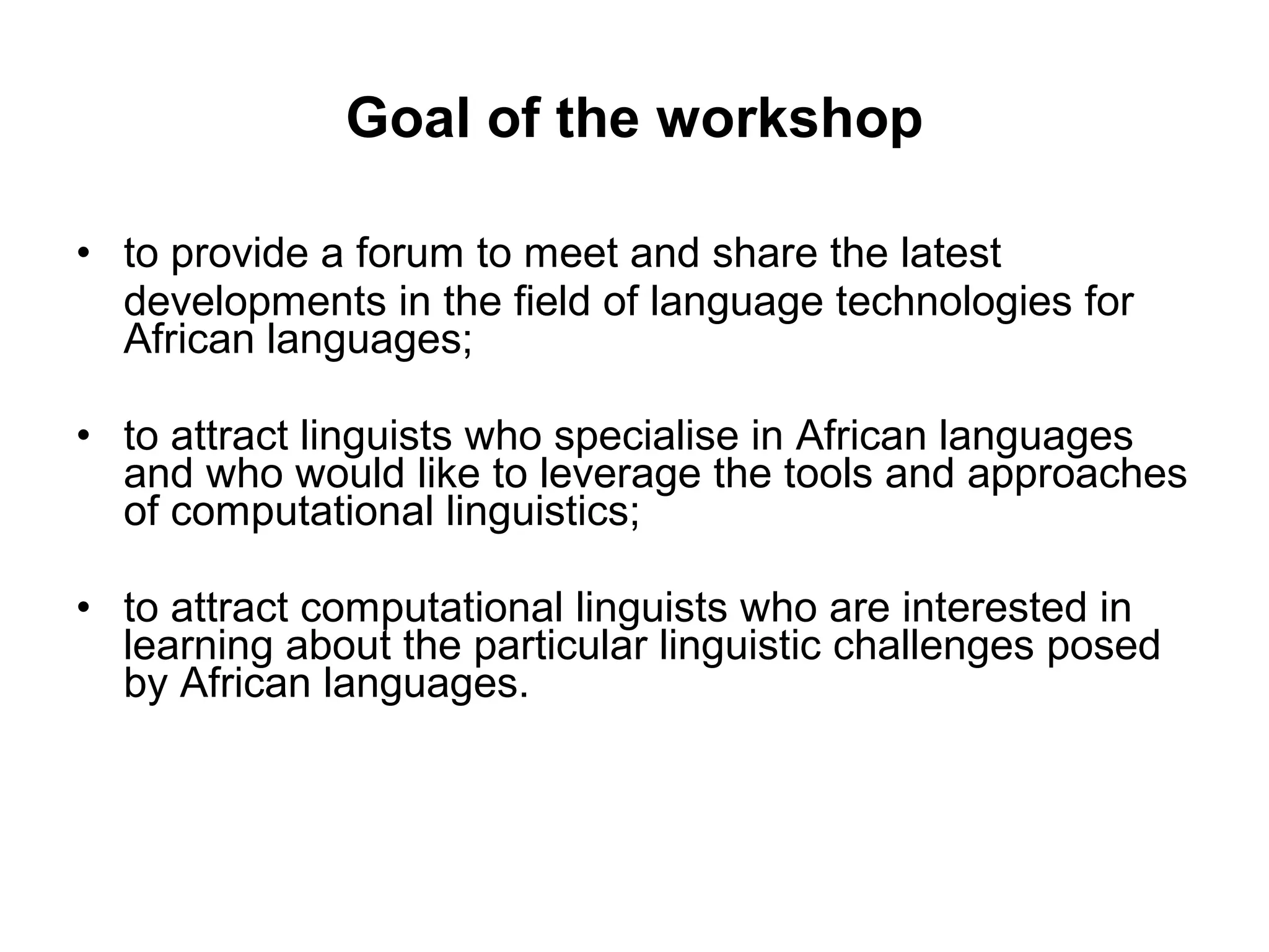 African Language Families and their Structural Properties | PPT