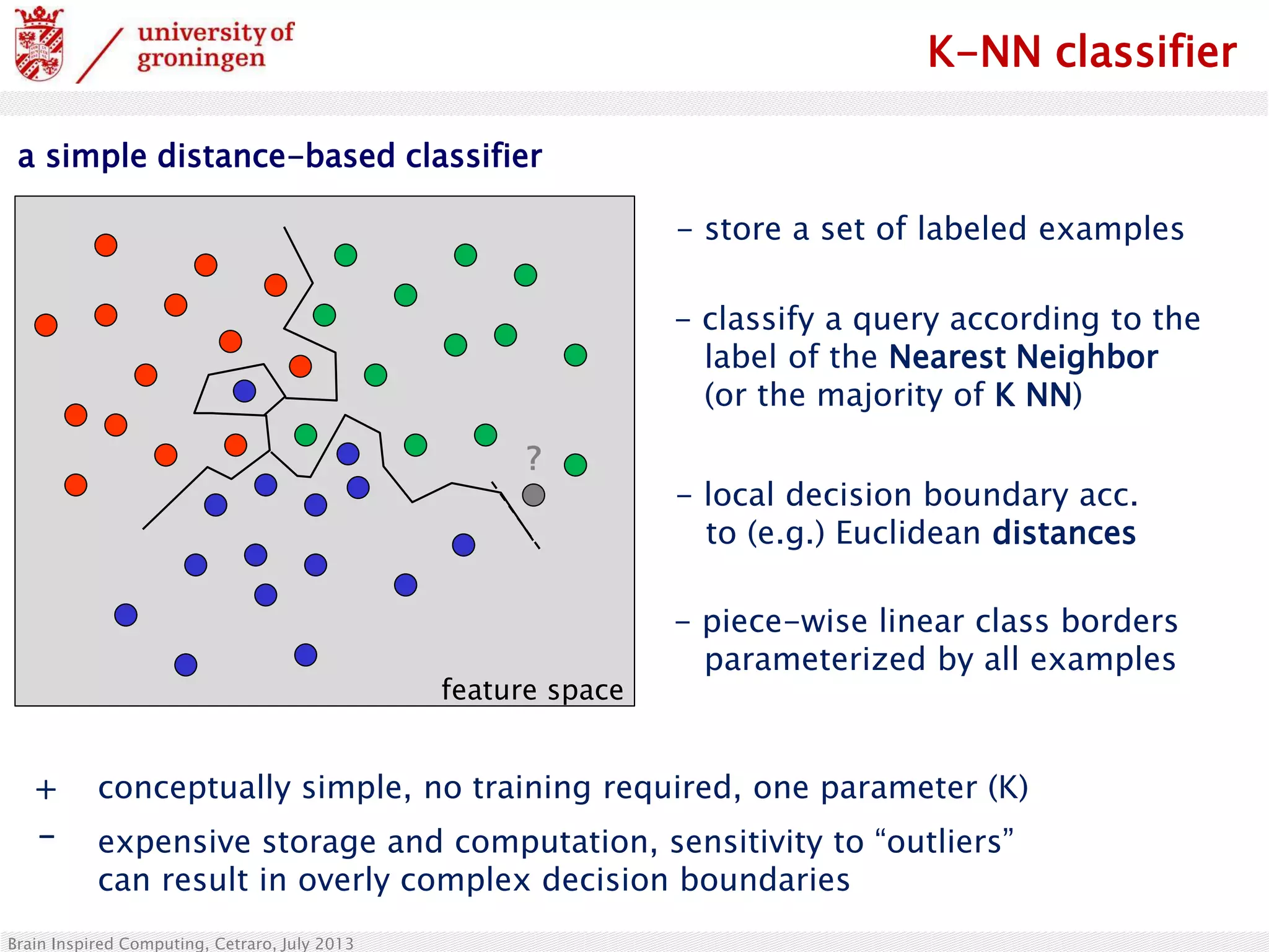 2013: Prototype-based learning and adaptive distances for classification | PPSX