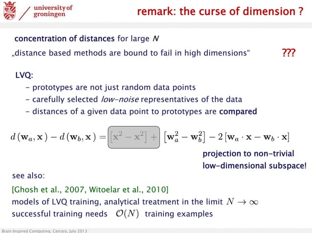 2013: Prototype-based learning and adaptive distances for classification | PPSX