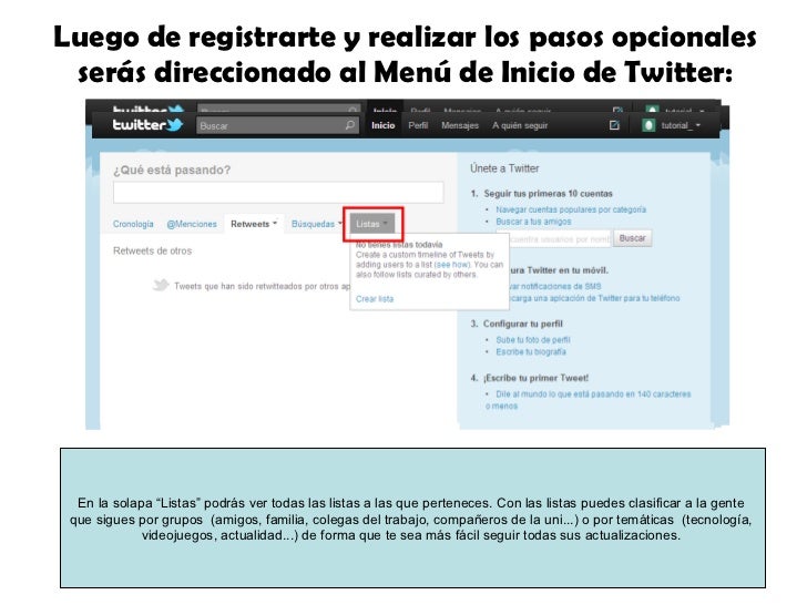 Tutorial básico de twitter
