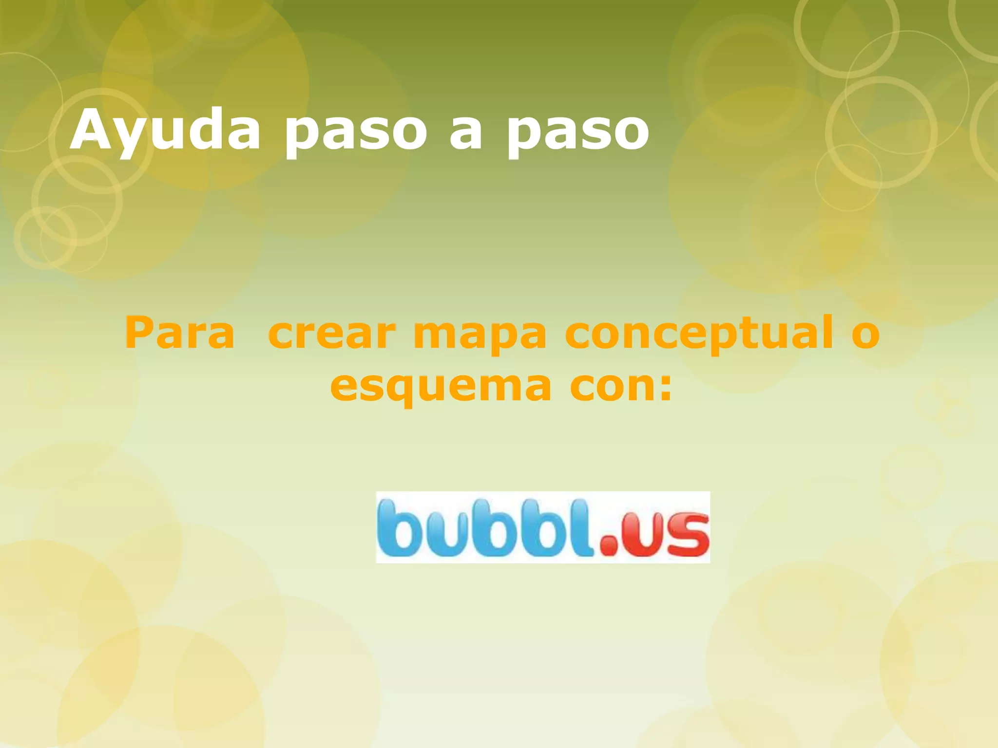Tutorial bubbl.us