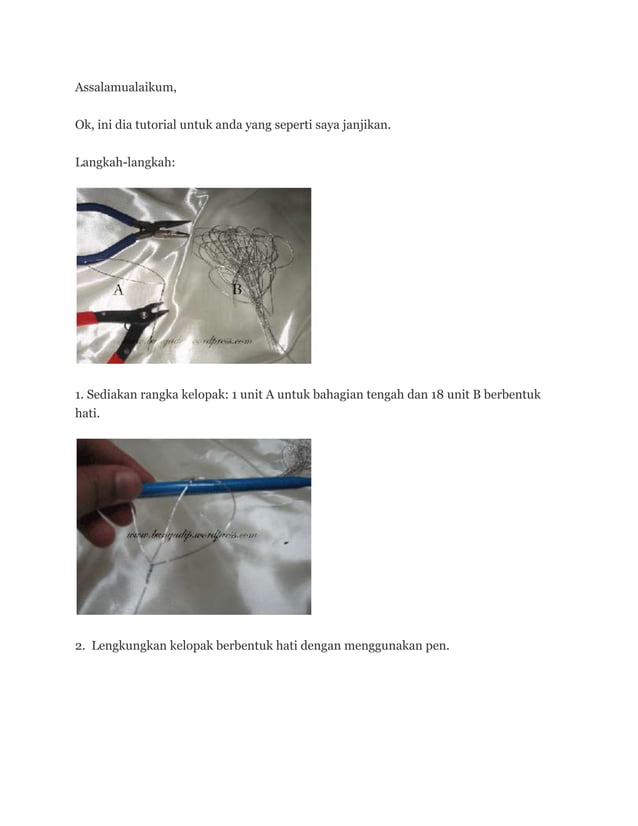 Tutorial bunga dip | DOCX