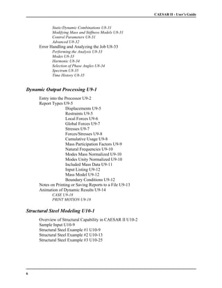 Tutorial caesars II | PDF