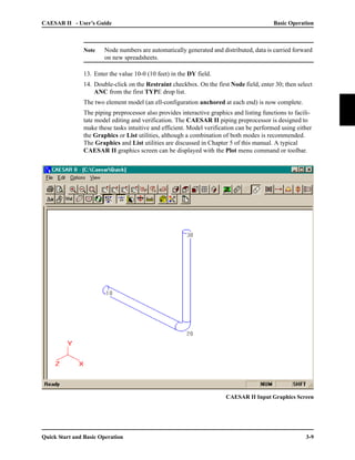 Tutorial caesars II | PDF