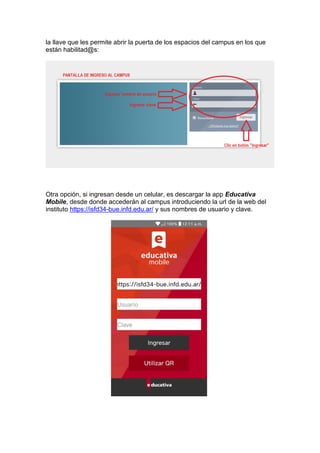 Tutorial campus virtual 34 | PDF | College Education | Education
