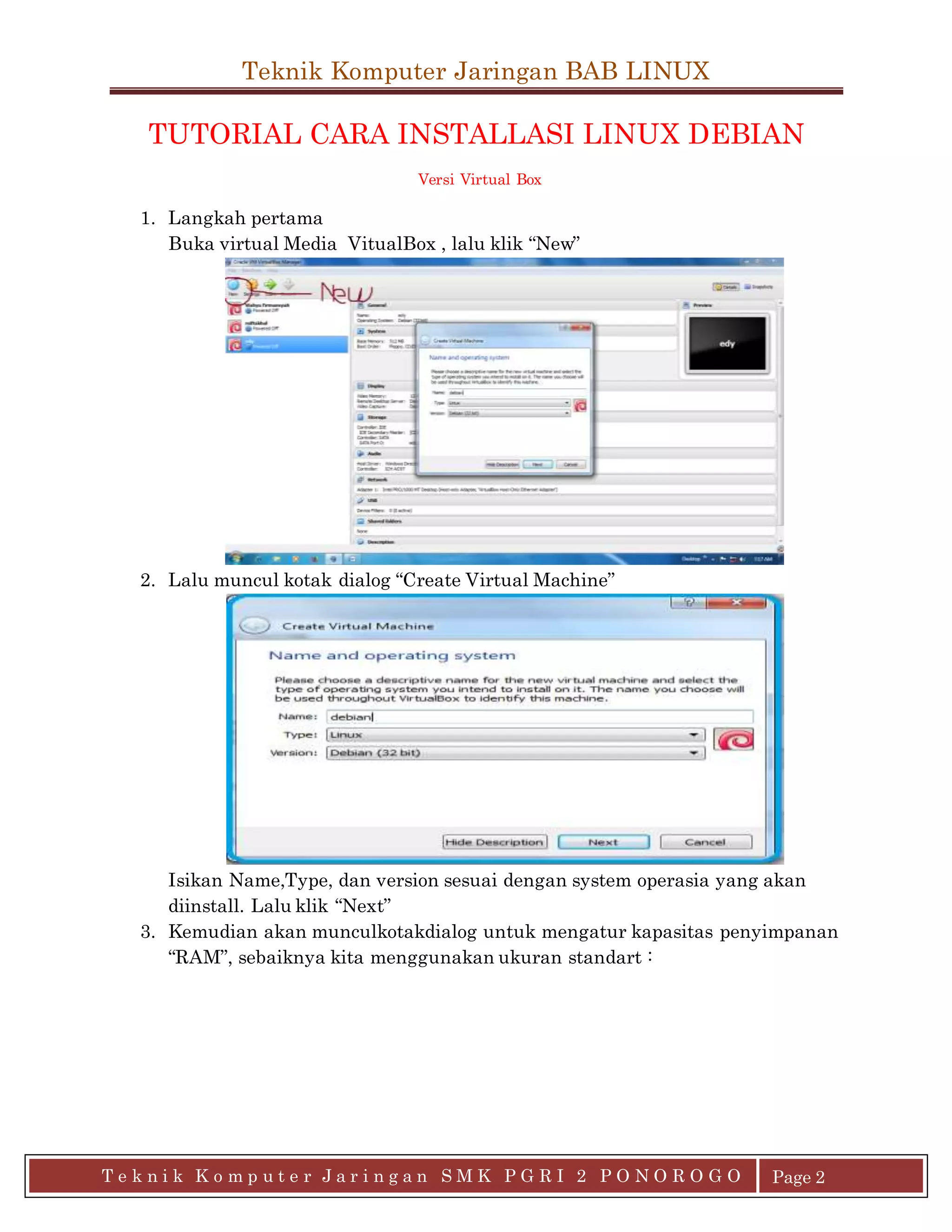 Tutorial cara installasi linux debian copy | PDF