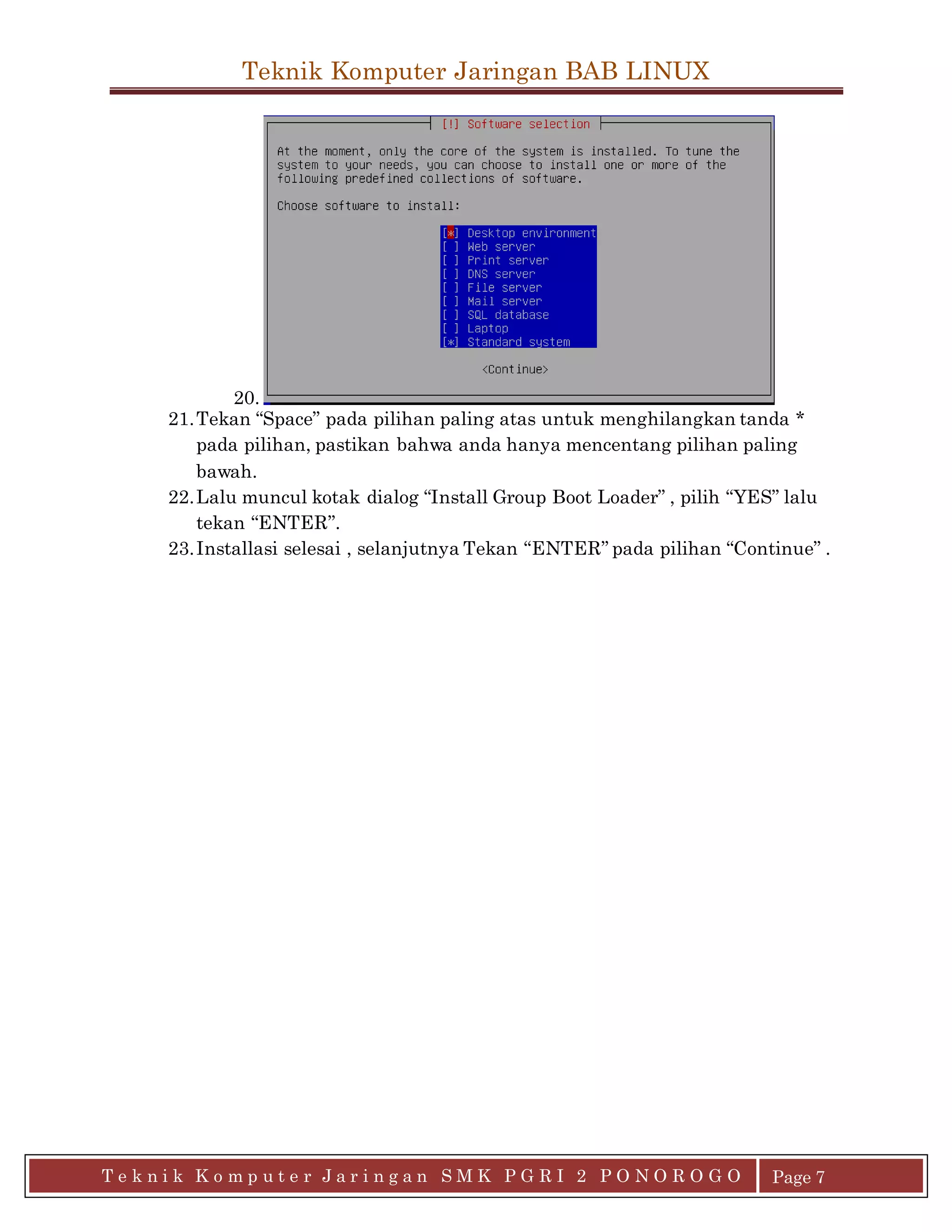 Tutorial cara installasi linux debian copy | PDF