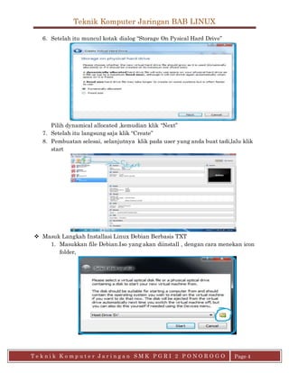 Tutorial cara installasi linux debian copy | PDF