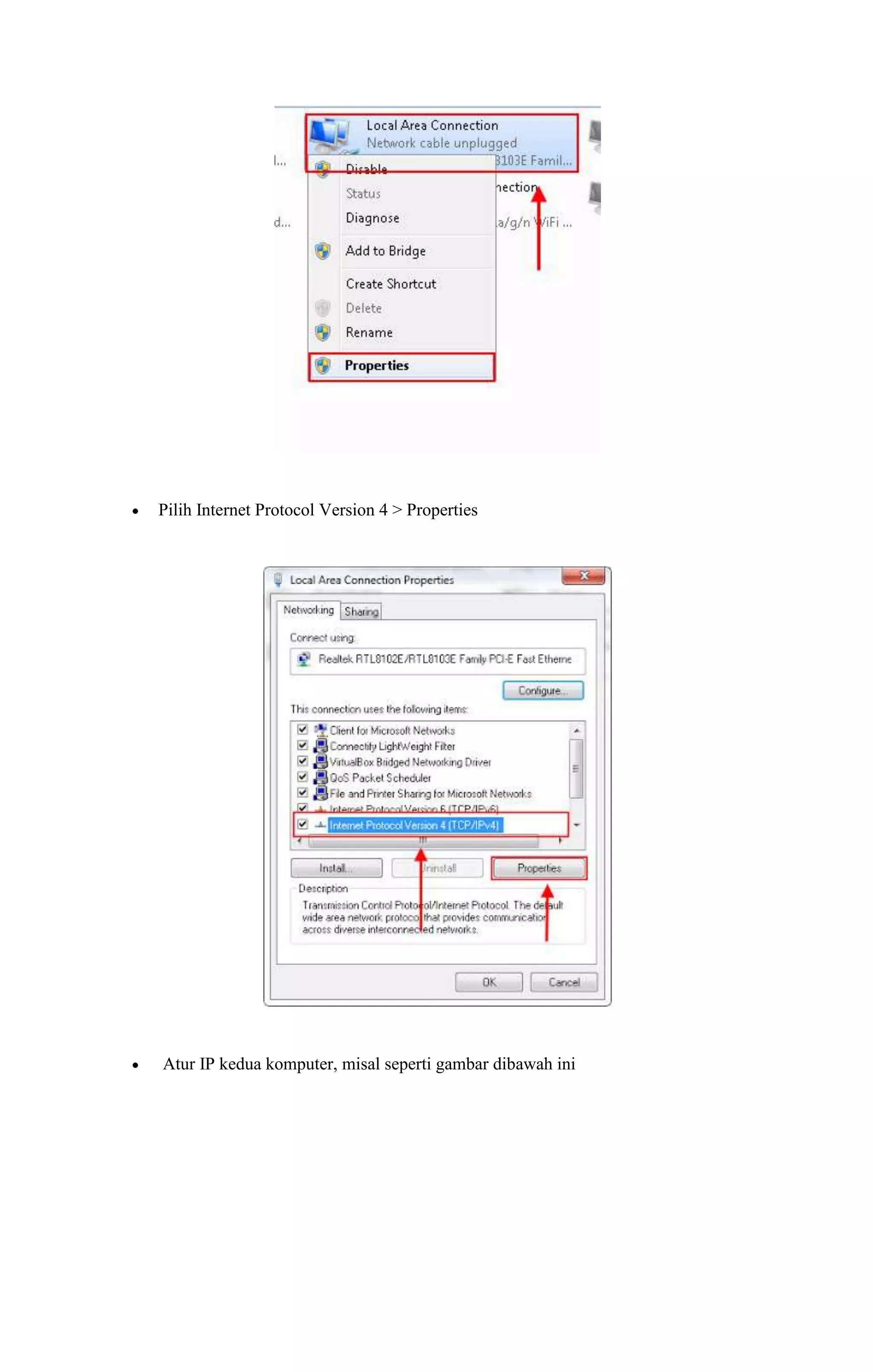 Tutorial cara sharing data file di windows 7 dengan kabel lan | PDF