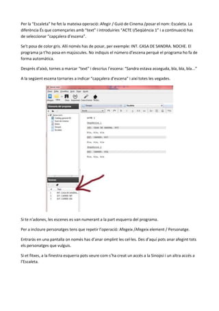 Tutorial celtx | PDF