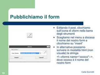 Tutorial CformII - parte prima | PPT