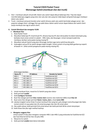 Tutorial cisco packet tracer | PDF