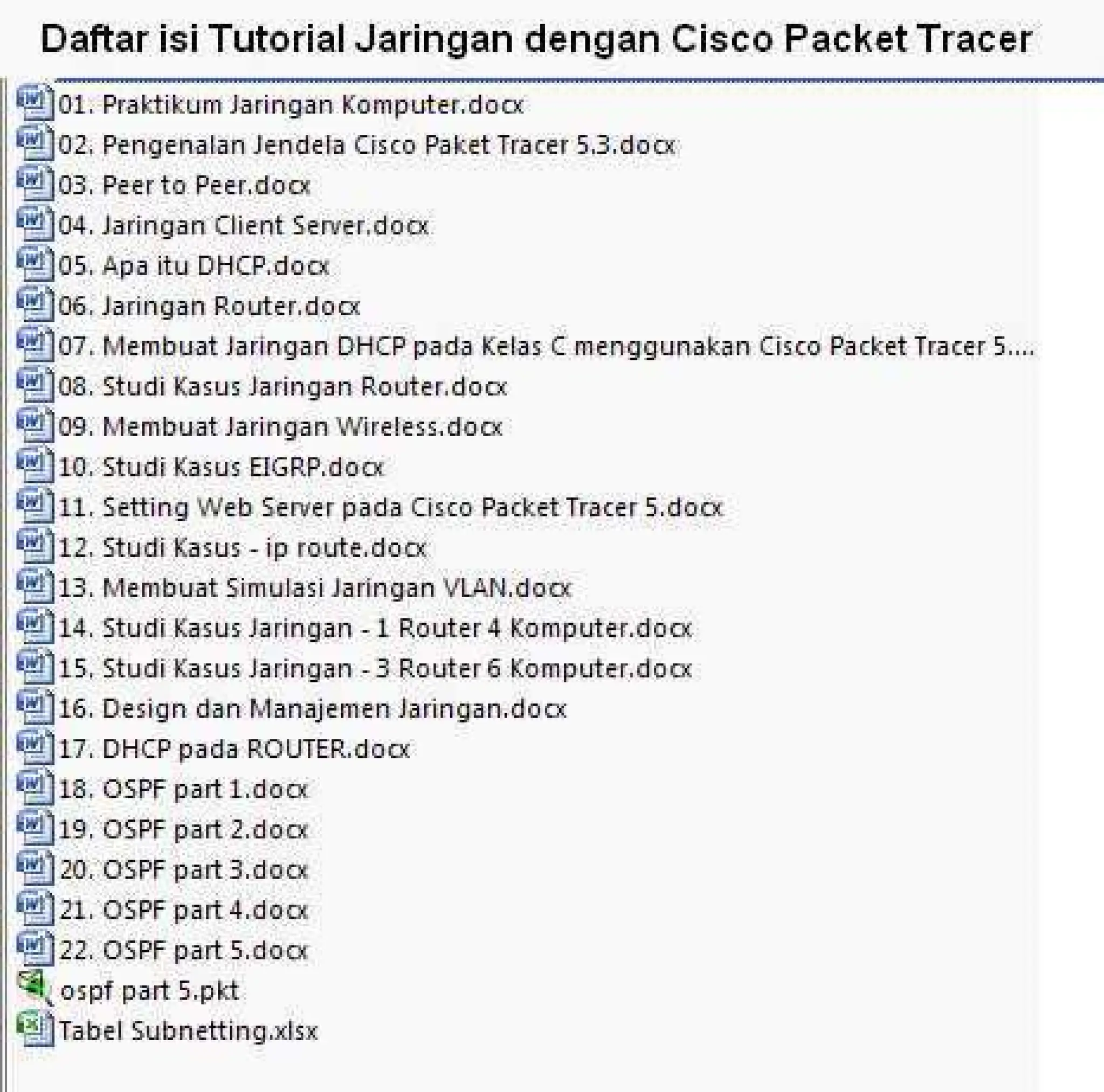 Tutorialciscopackettracerlengkappdf