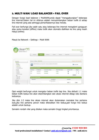 Tutorial clearos | PDF