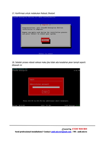 Tutorial clearos | PDF