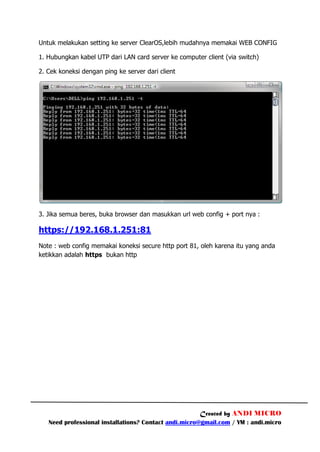 Tutorial clearos | PDF