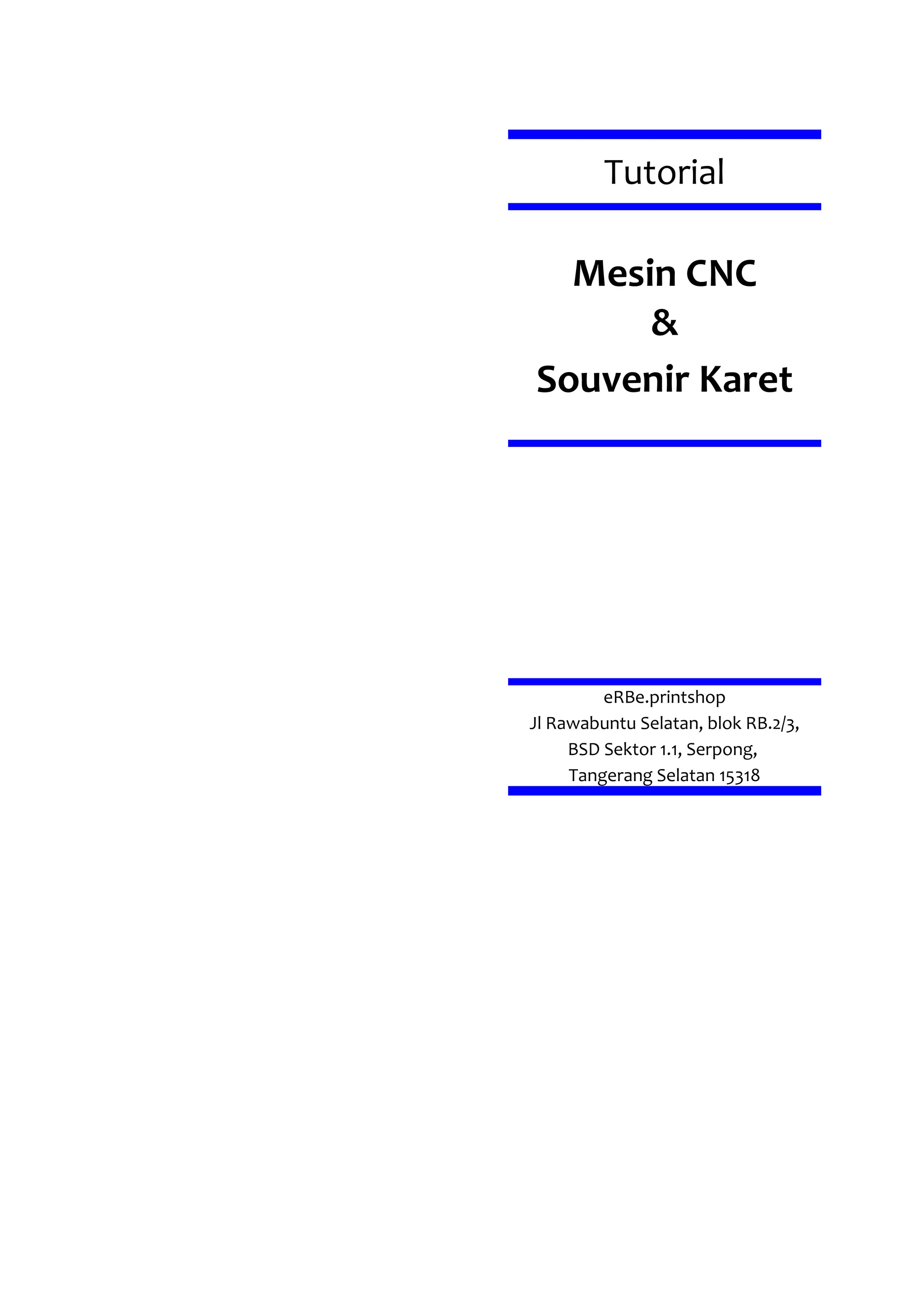 Tutorial cnc & karet | PDF