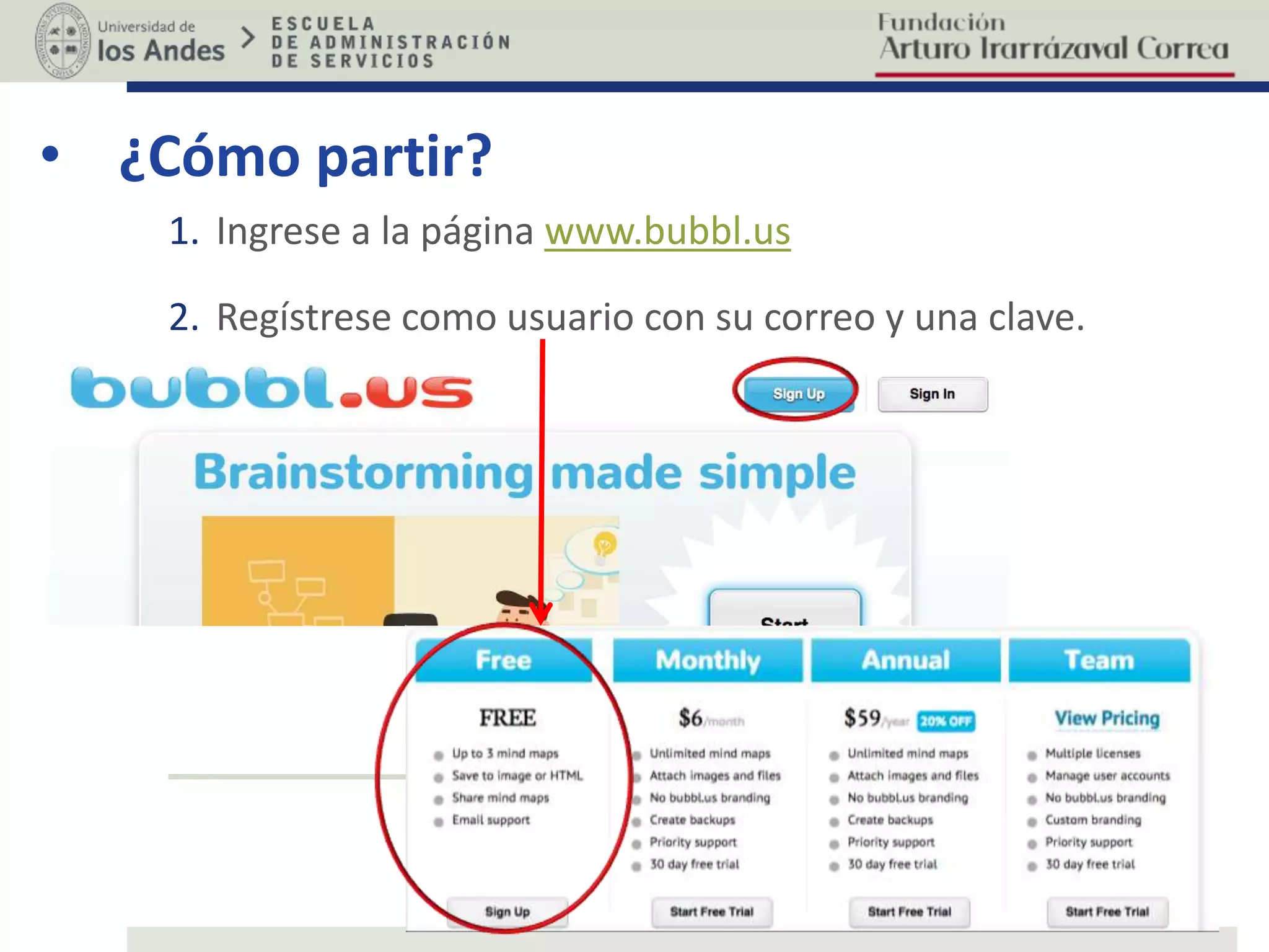 Tutorial como hacer mapas conceptuales en bubbl.us
