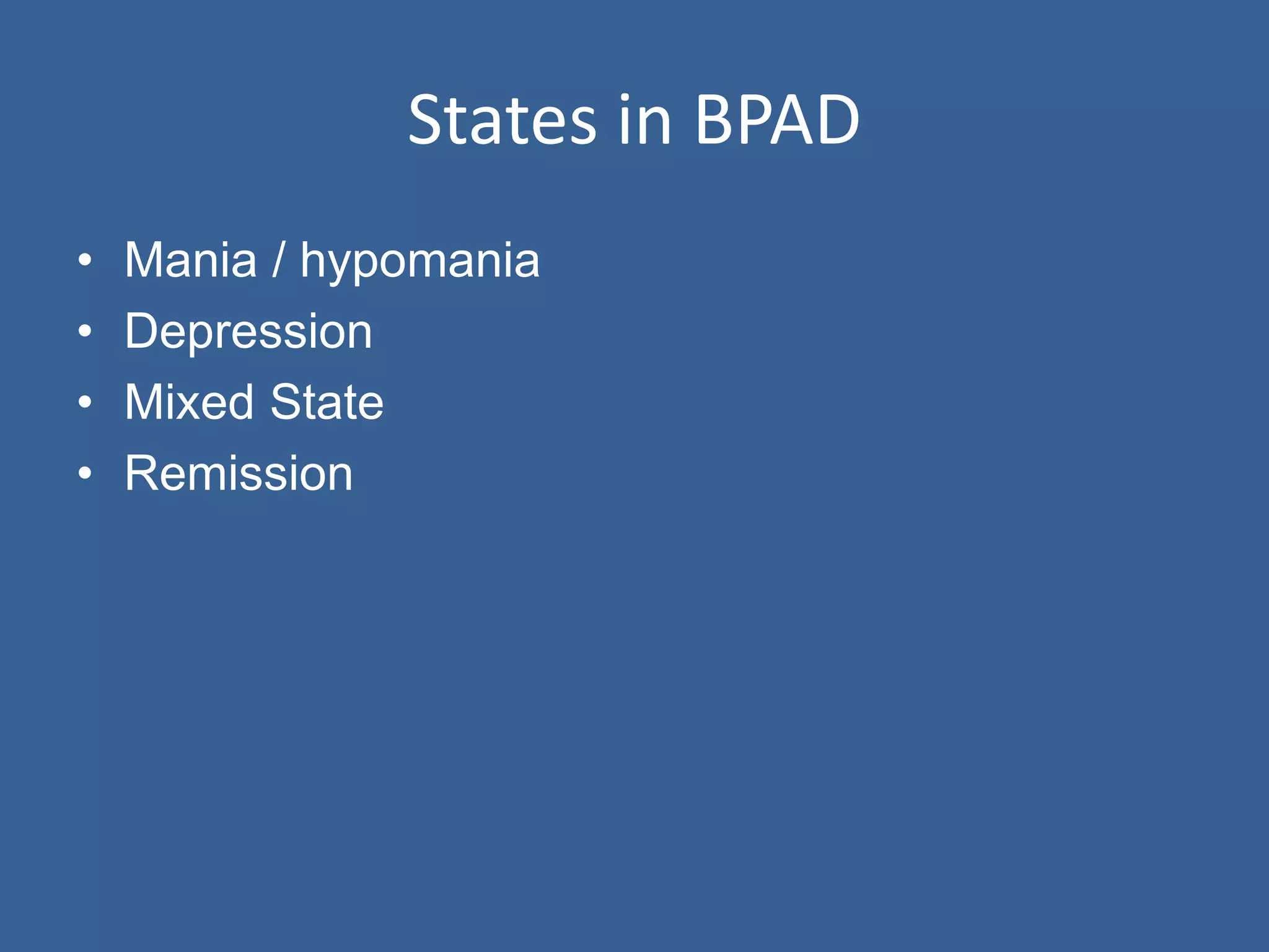 Comparison of BPAD treatment guidelines | PPTX