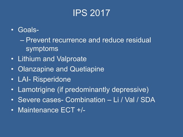 Comparison of BPAD treatment guidelines | PPTX | Pharmaceutical Drugs ...