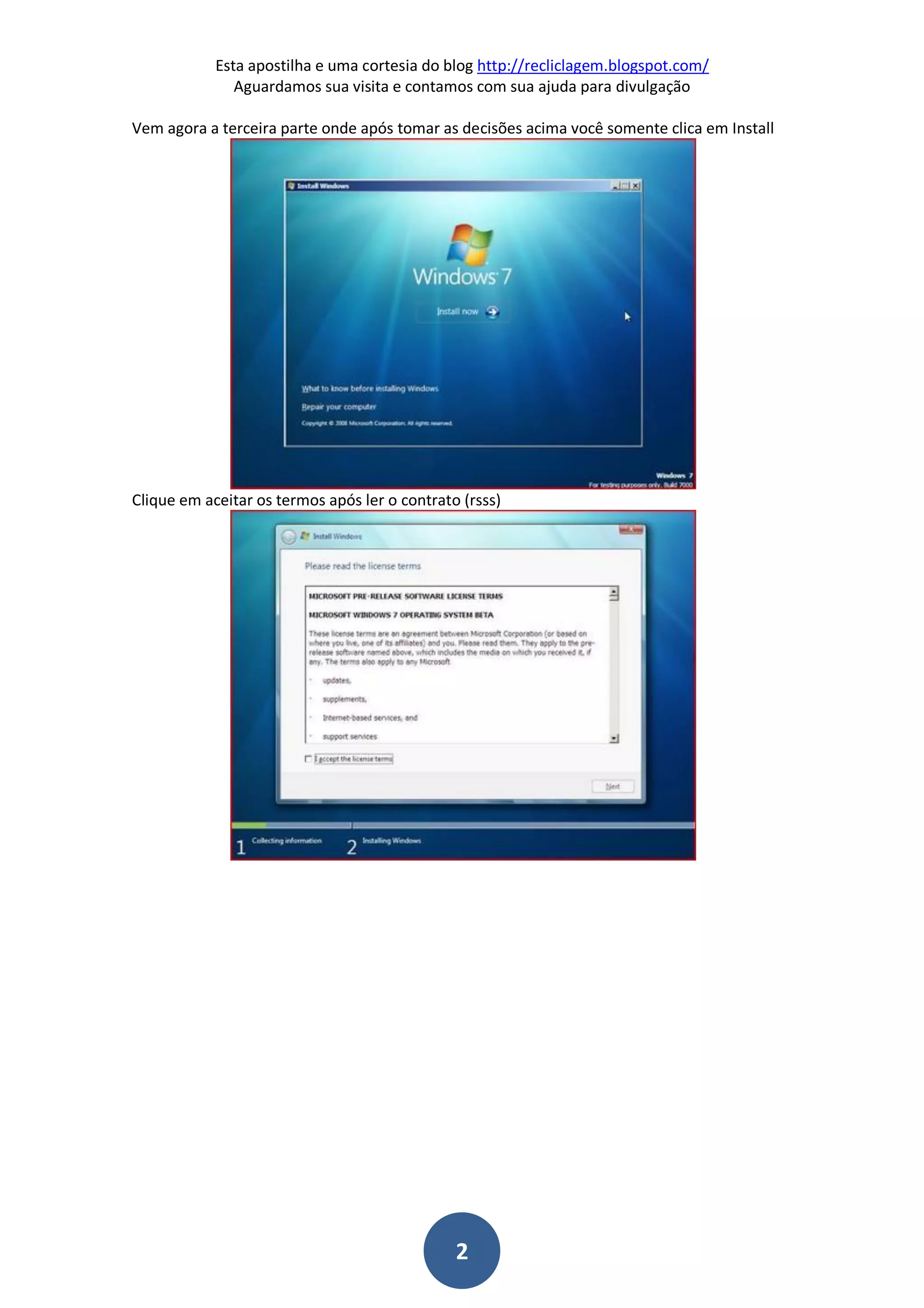 Tutorial completo instalando windows 7 | PDF