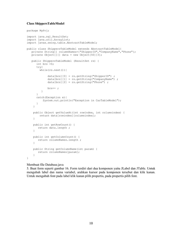 Tutorial connecting access netbeans | PDF