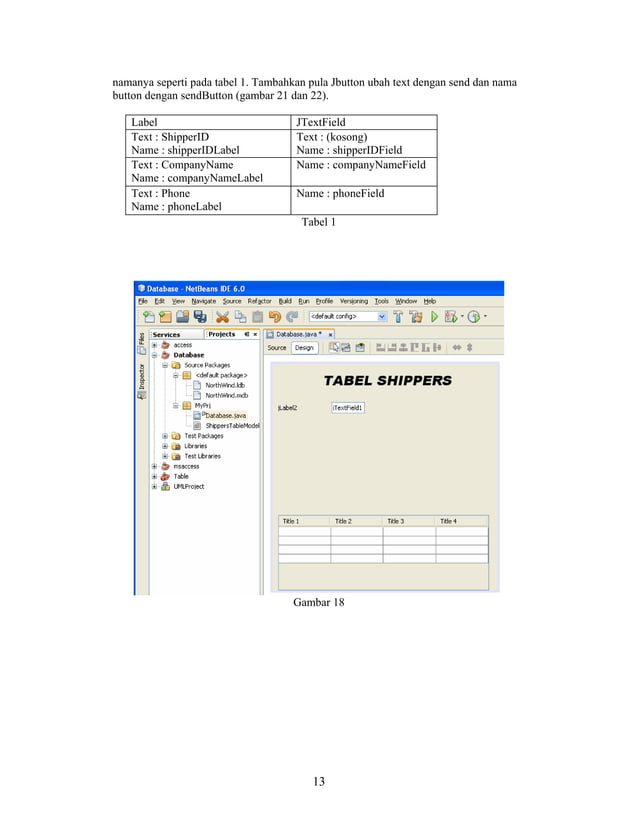 Tutorial connecting access netbeans | PDF