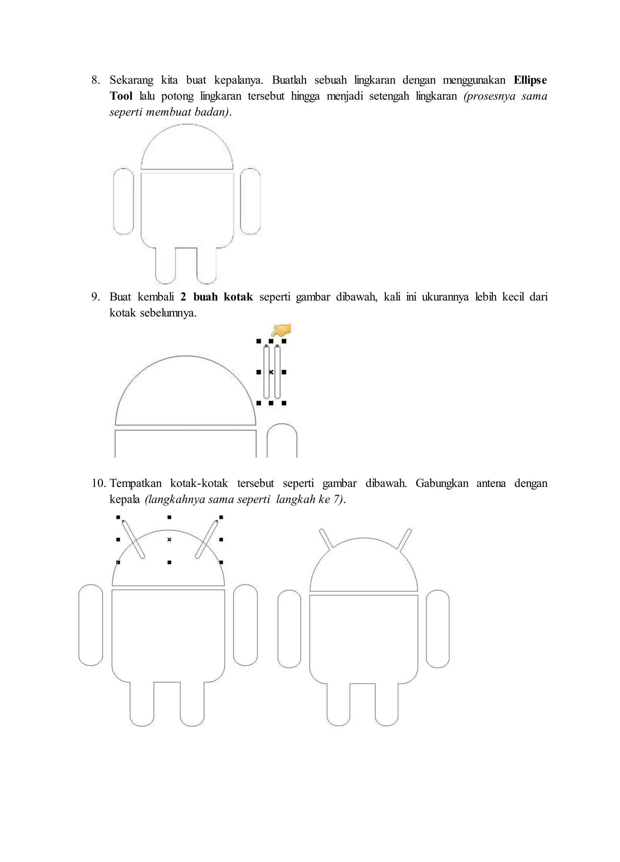 Tutorial coreldraw Cara membuat logo android | DOCX
