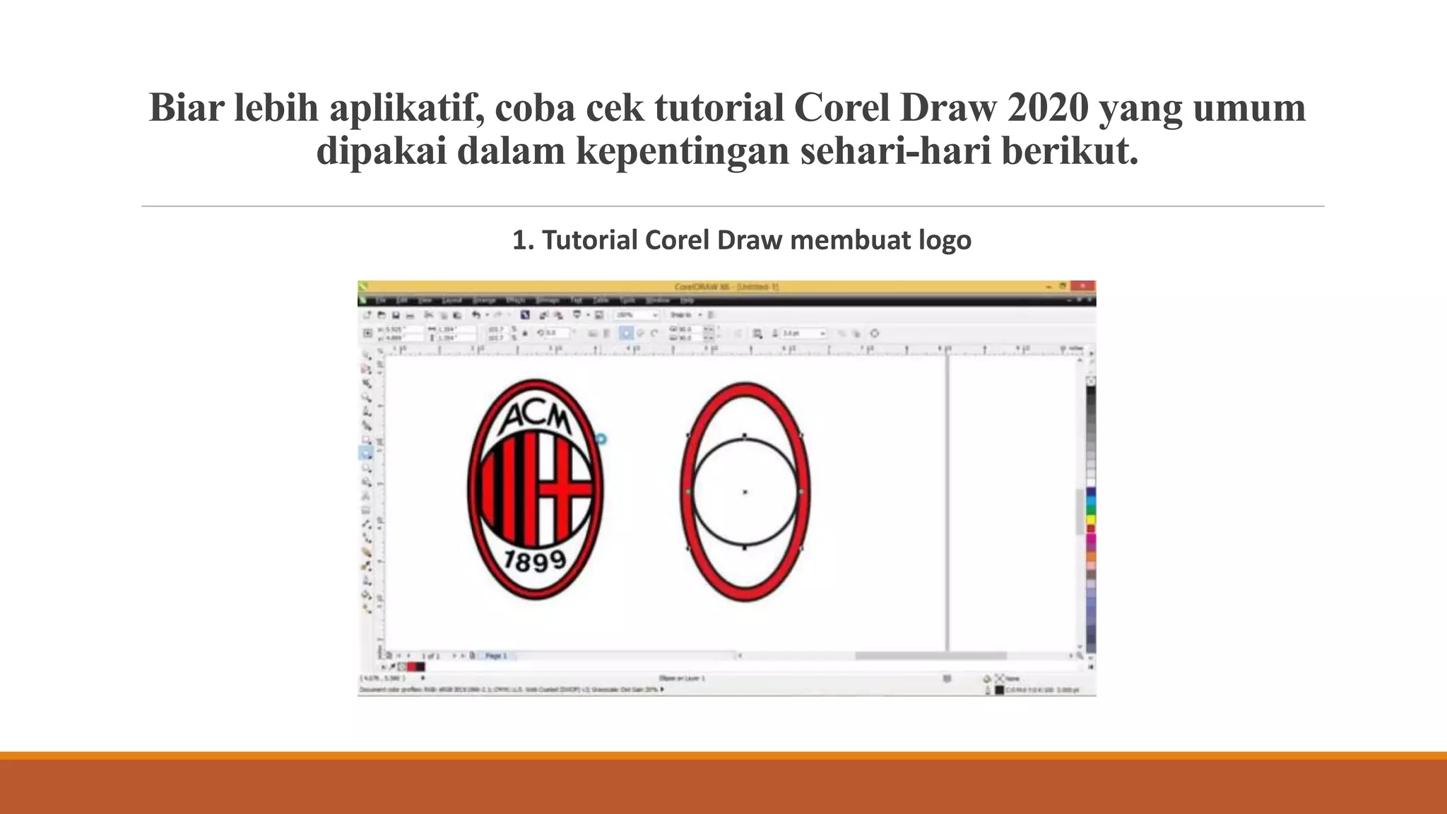Tutorial corel draw buat yang lagi belajar desain | PPTX