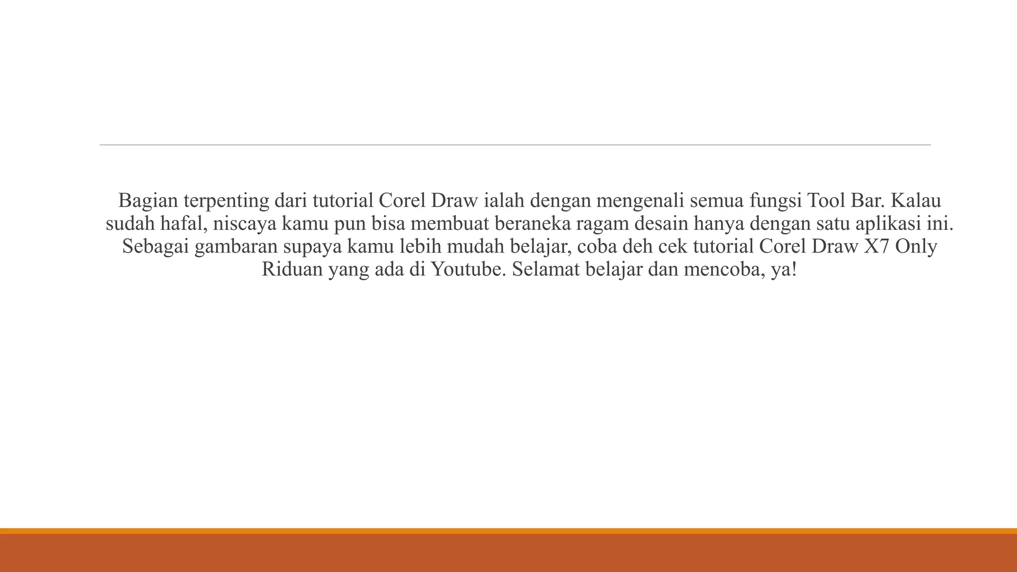 Tutorial corel draw buat yang lagi belajar desain | PPTX
