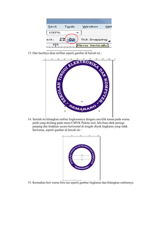 Tutorial corel draw part 4 | PDF