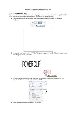 Tutorial corel draw part 5 | PDF