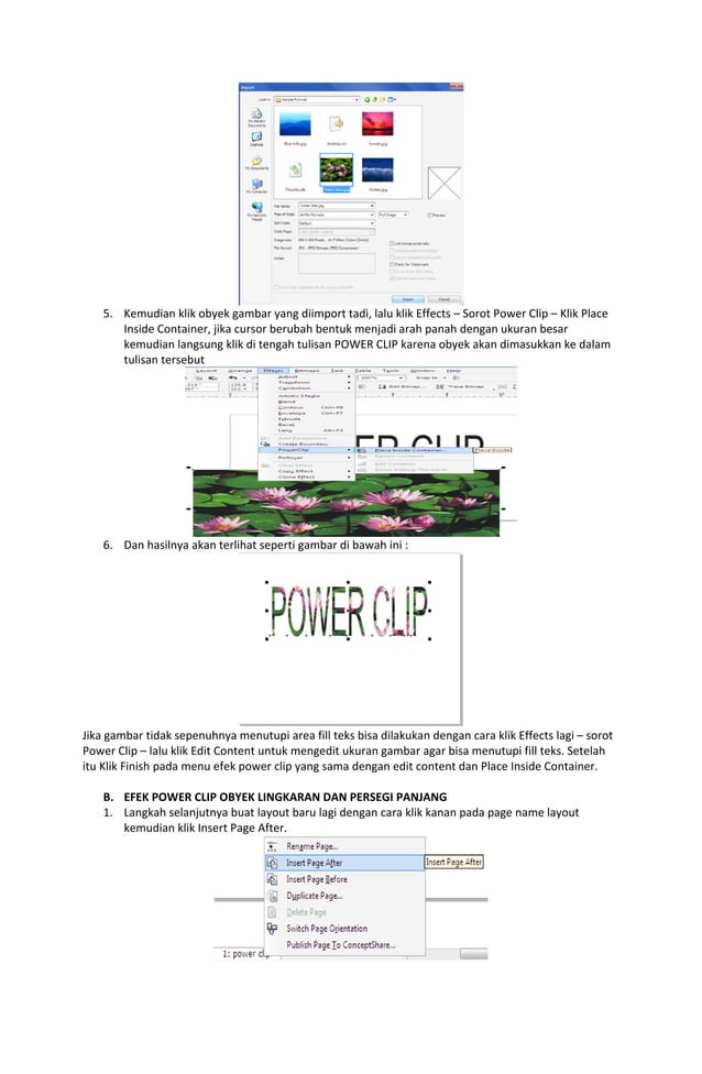 Tutorial corel draw part 5 | PDF