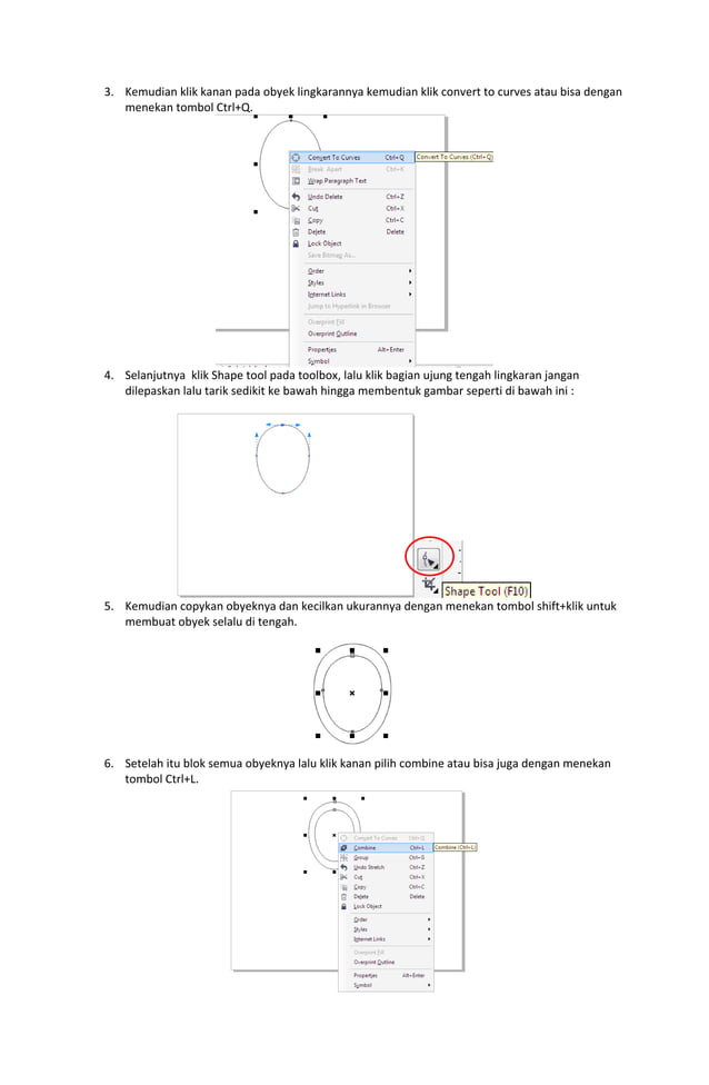 Tutorial corel draw part 5 | PDF