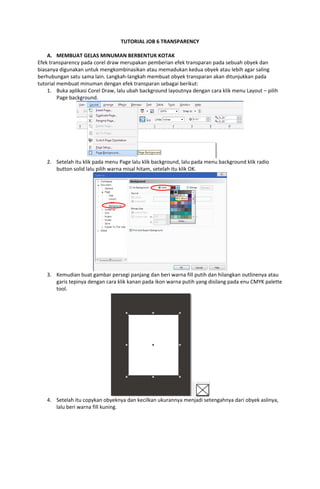 Tutorial corel draw part 6 | PDF