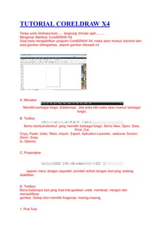 Tutorial coreldraw x4 | DOCX