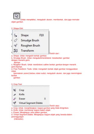 Tutorial coreldraw x4 | DOCX