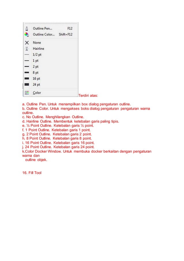 Tutorial coreldraw x4 | DOCX