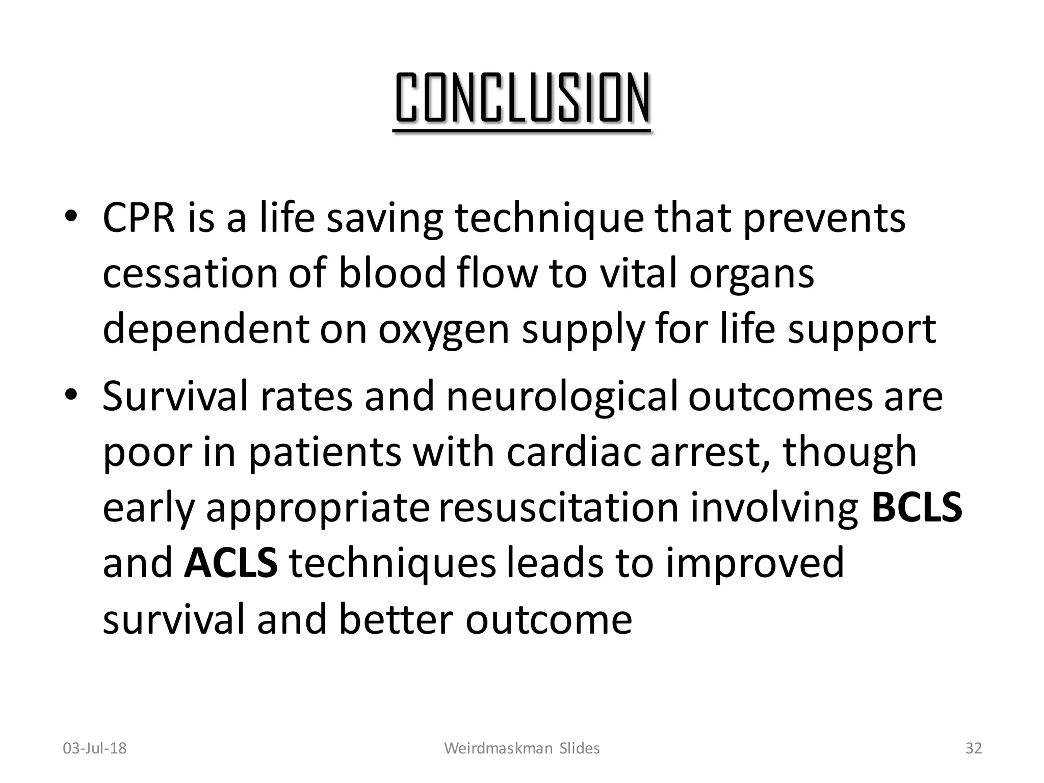 Cardio pulmonary resuscitation (CPR) | PDF