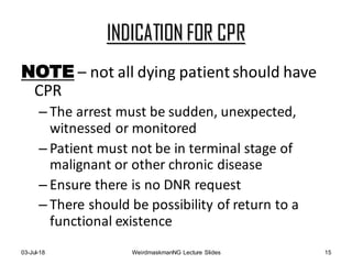 Cardio pulmonary resuscitation (CPR) | PDF