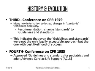 Cardio pulmonary resuscitation (CPR) | PDF