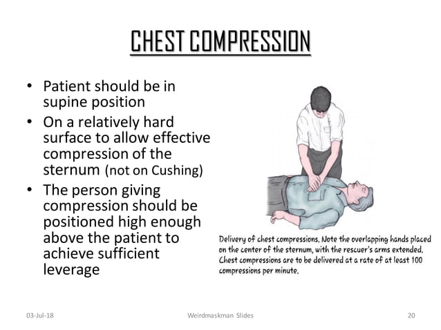 Cardio pulmonary resuscitation (CPR)