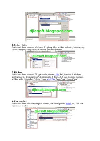 Tutorial create setup installer | DOC