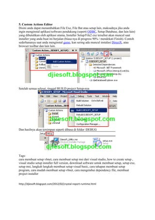 Tutorial create setup installer | DOC