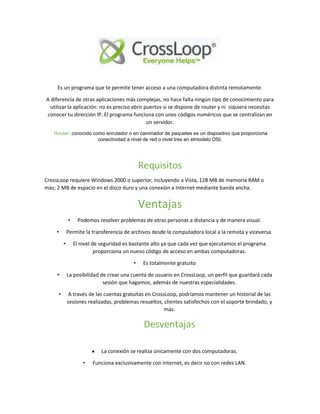 Tutorial crossloop | DOCX