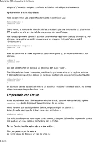 TUTORIAL CSS | PDF