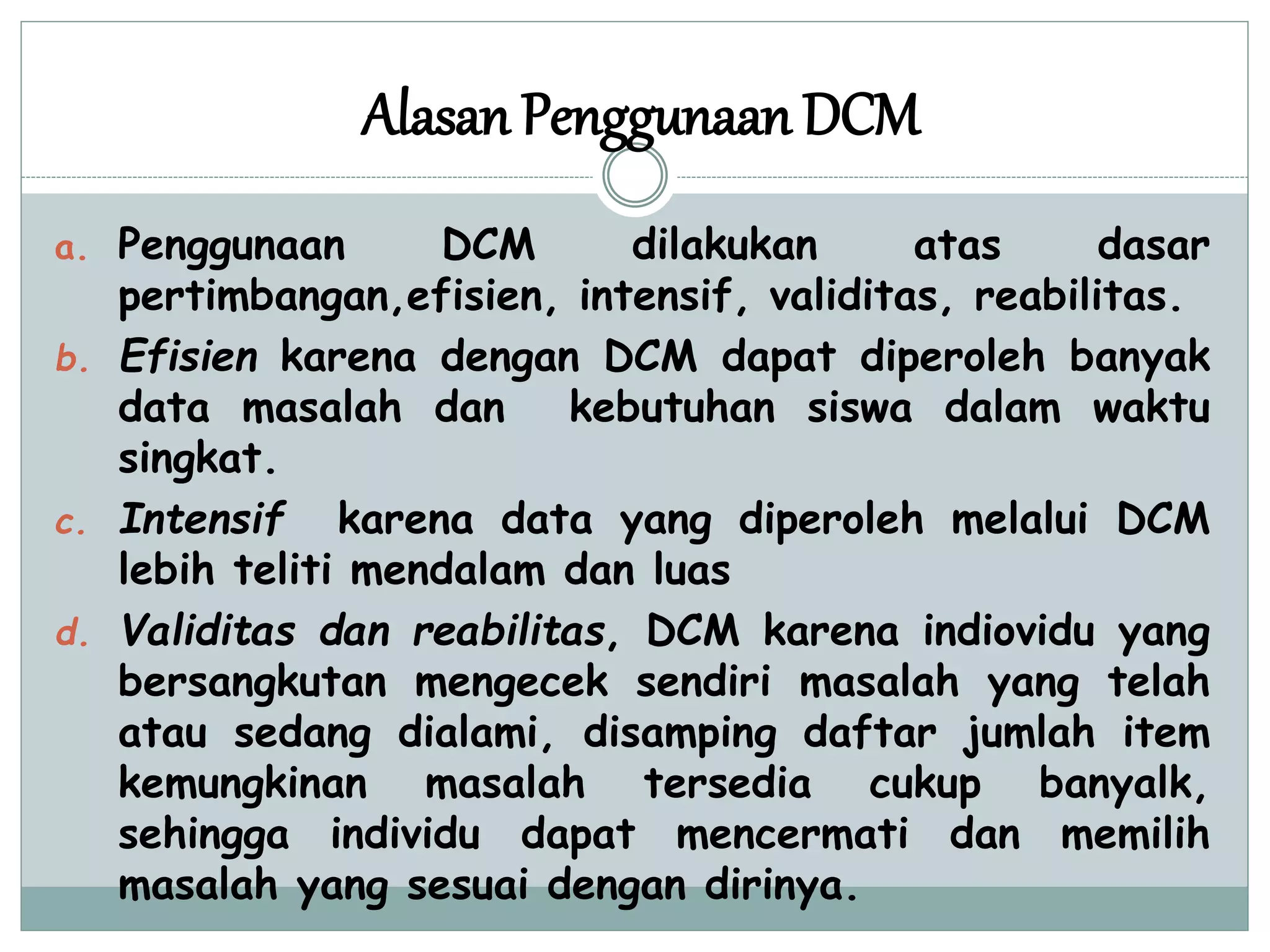Tutorial daftar cek masalah (dcm) | PPTX