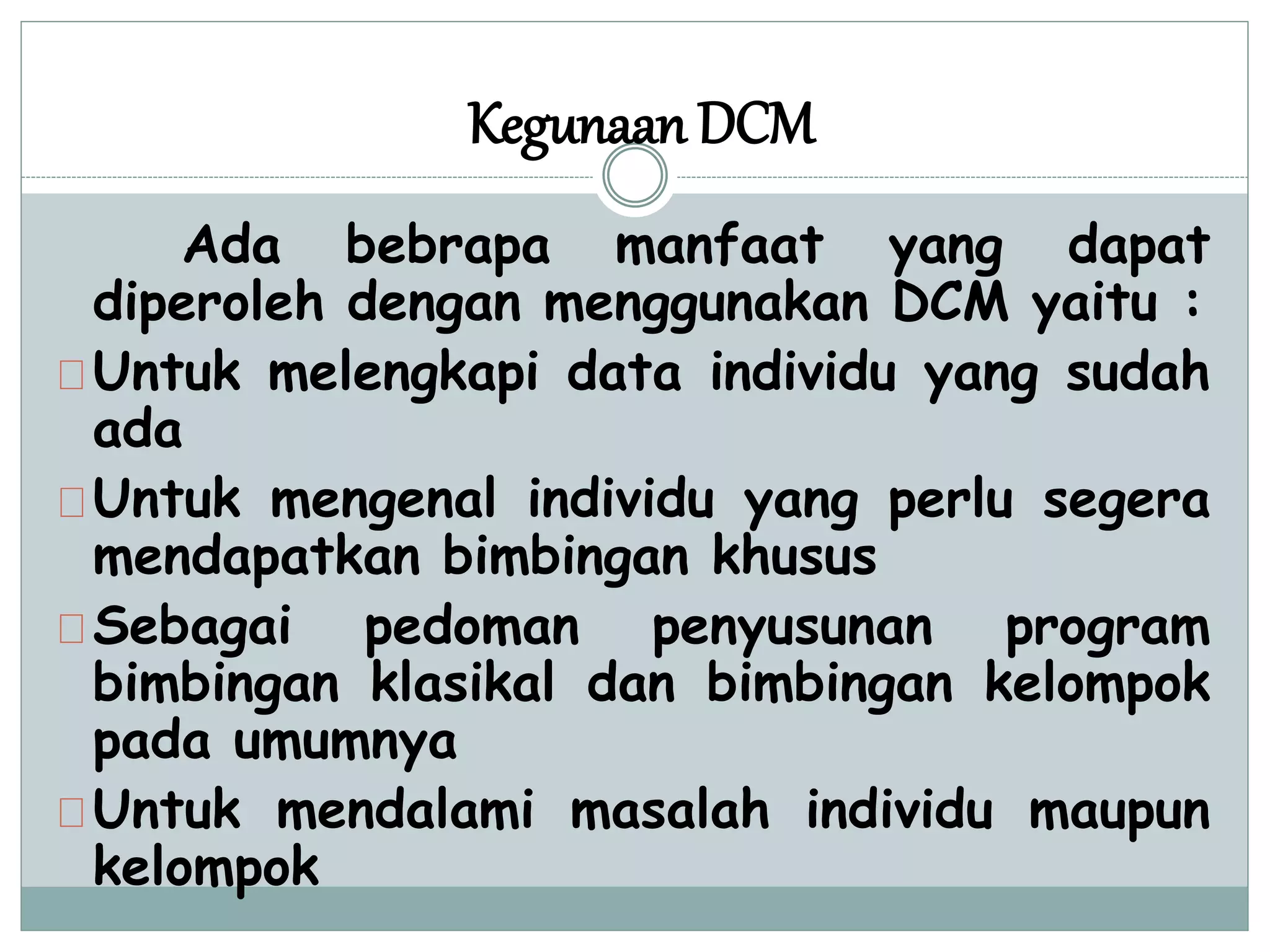 Tutorial daftar cek masalah (dcm) | PPTX
