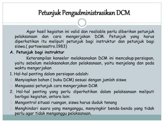 Tutorial daftar cek masalah (dcm) | PPTX