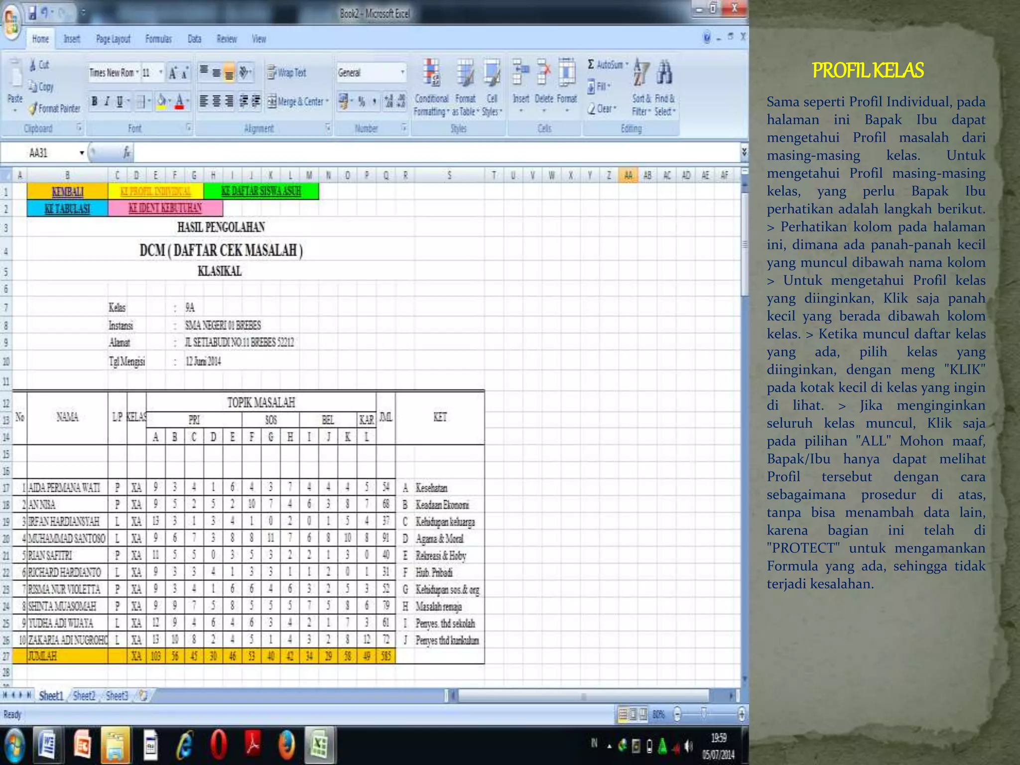 TUTORIAL DAFTAR CEK MASALAH (DCM) | PPTX
